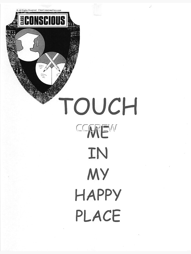 "TOUCH ME PLEASE?" Sticker for Sale by CCCREW | Redbubble