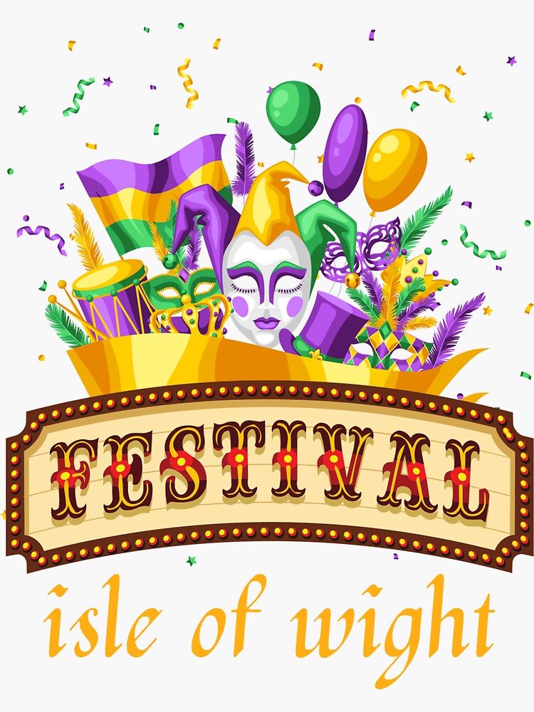 "Isle Of Wight Festival" Sticker for Sale by designerr23 ⭐⭐⭐⭐⭐ | Redbubble