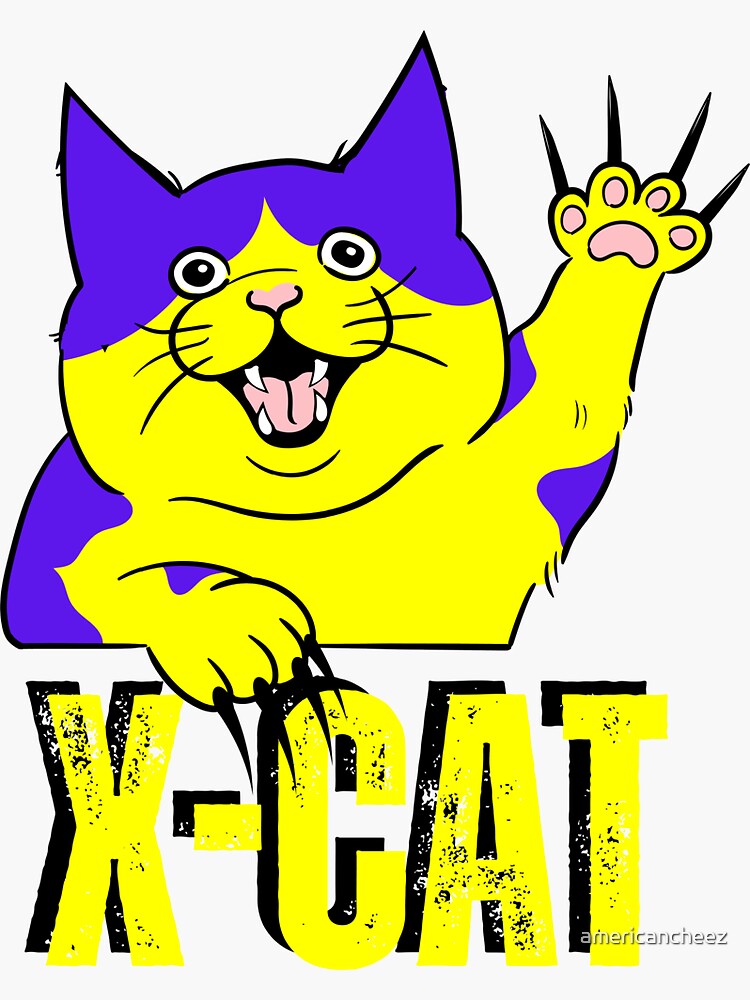 "Mutant Cat" Sticker for Sale by americancheez | Redbubble