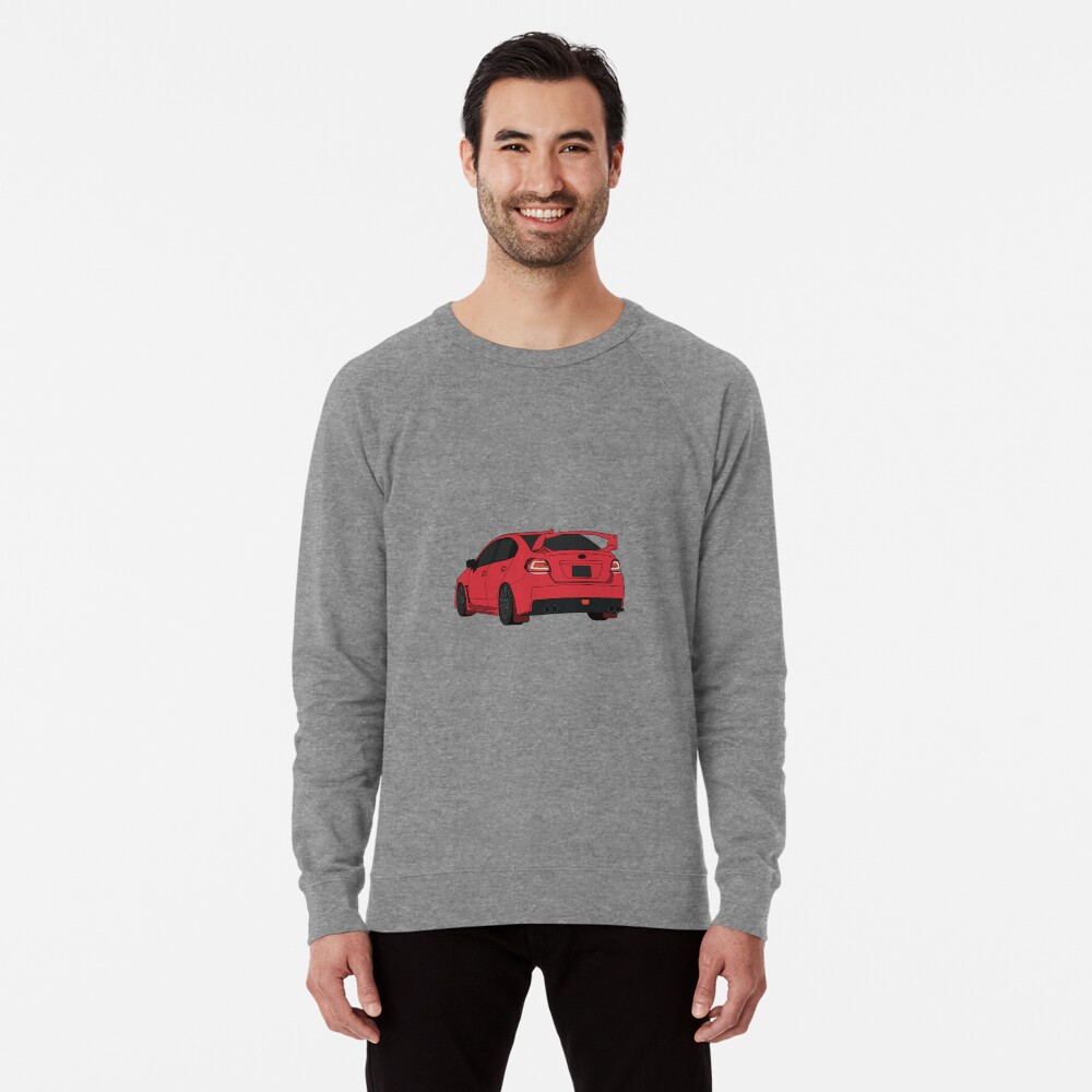 "Red Subaru WRX STI" Sticker for Sale by sheffiie | Redbubble