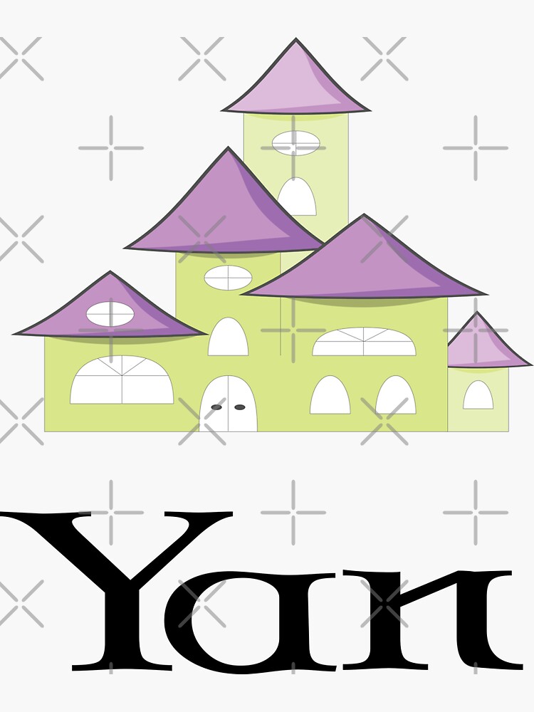 "Yan Name" Sticker for Sale by ProjectX23 | Redbubble