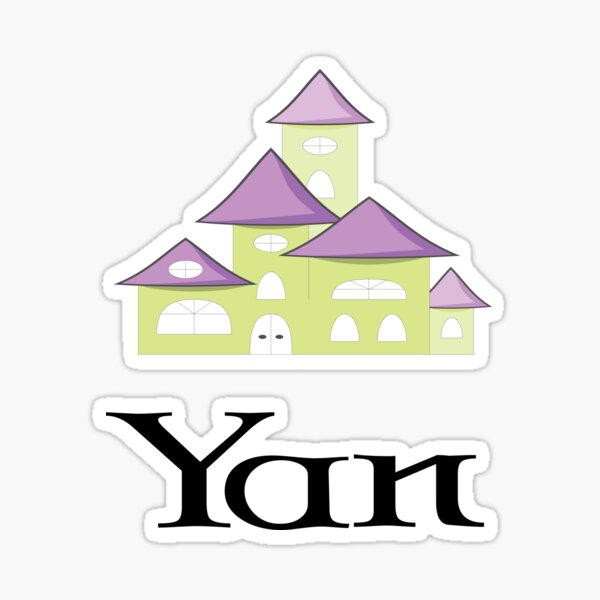 "Yan Name" Sticker for Sale by ProjectX23 | Redbubble