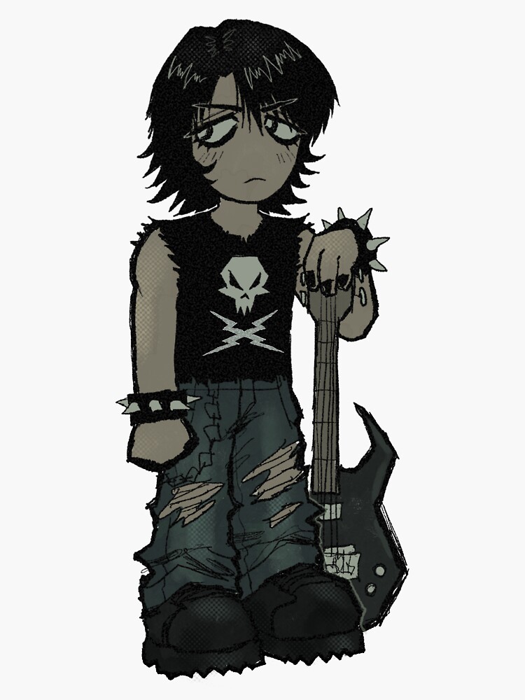 "Metal Habit" Sticker for Sale by AntlerGrave | Redbubble