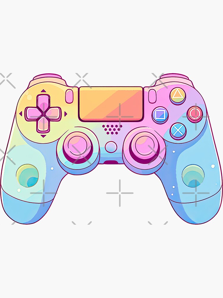 "Rainbow Pastel Game Controller" Sticker for Sale by anarchangel ...