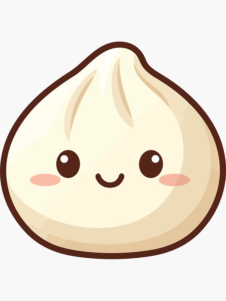 "Cute Dumpling" Sticker for Sale by PopDonkey | Redbubble