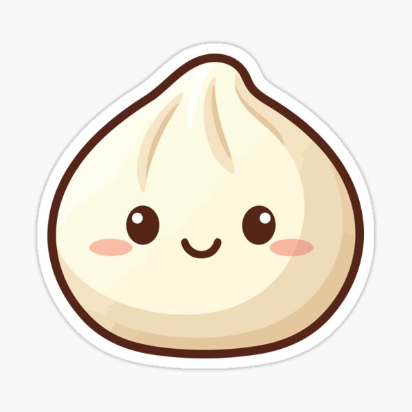 "Cute Dumpling" Sticker for Sale by PopDonkey | Redbubble