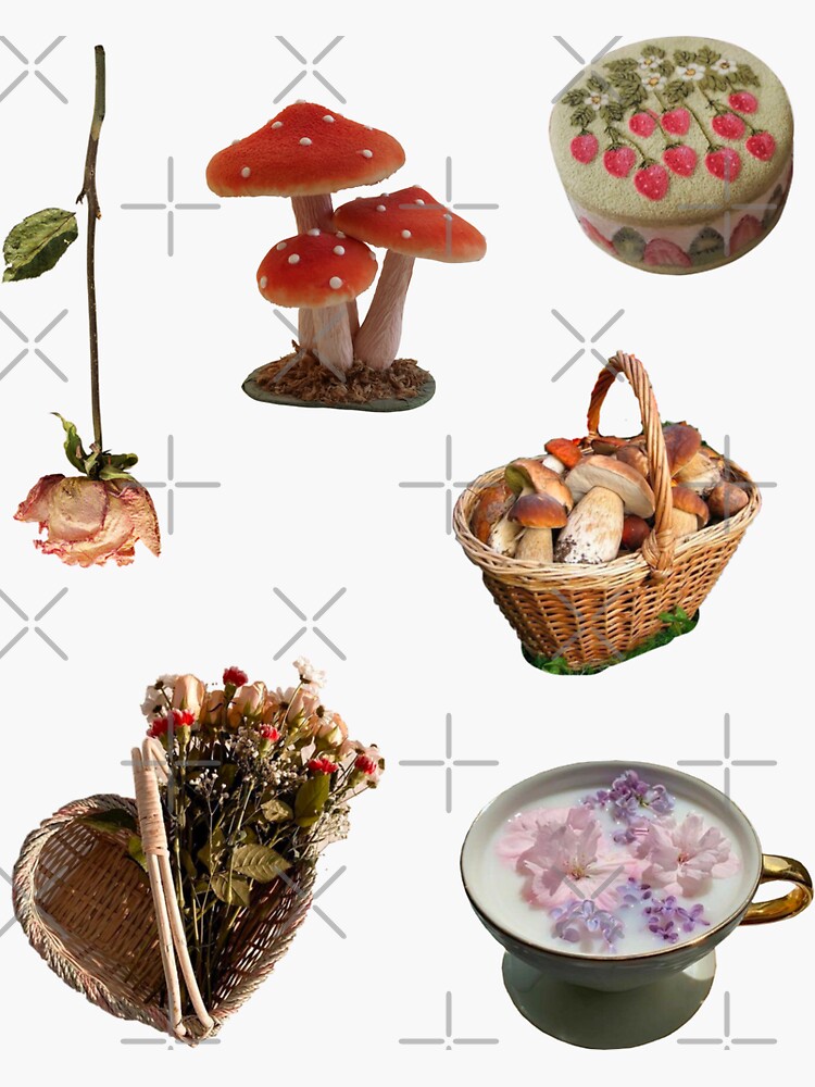 "cottagecore inspired sticker set pack" Sticker for Sale by ...