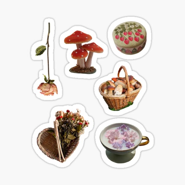 "cottagecore inspired sticker set pack" Sticker for Sale by ...
