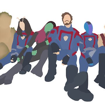 "gotg" Sticker for Sale by laurakatiex | Redbubble