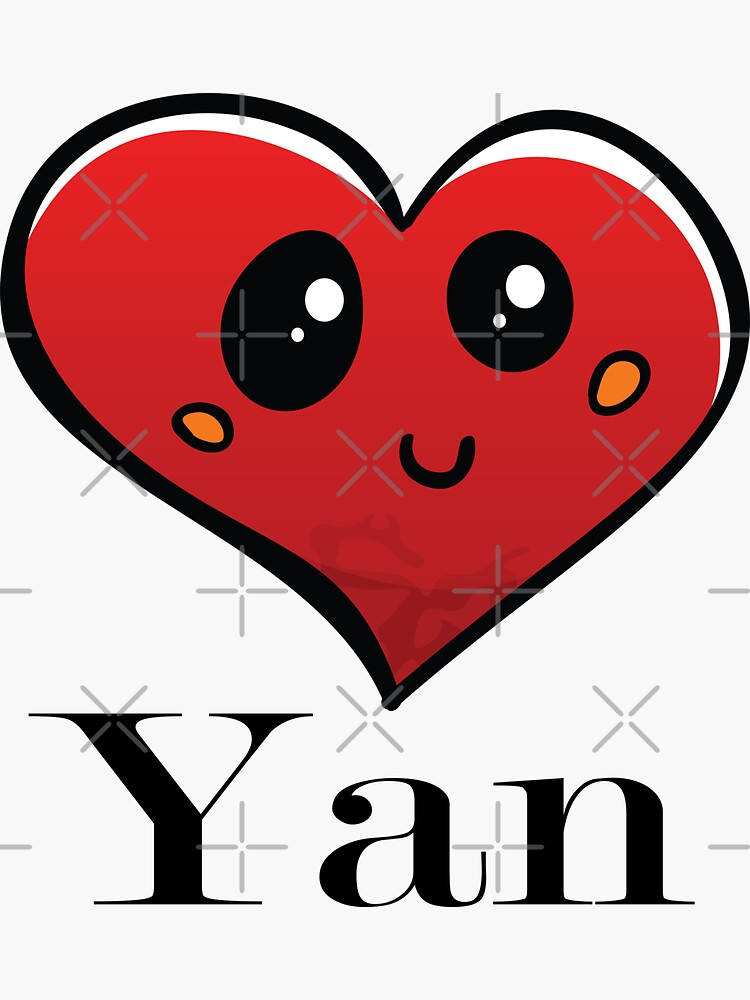 "Yan Name" Sticker by ProjectX23 | Redbubble