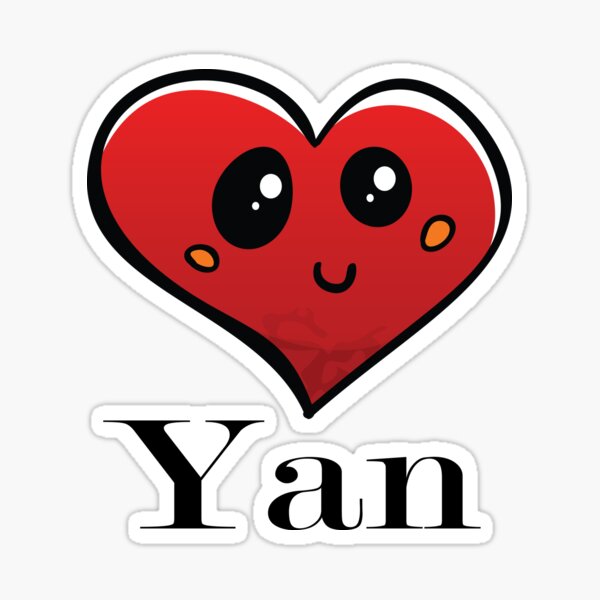 Pegatina «Nombre Yan» de ProjectX23 | Redbubble