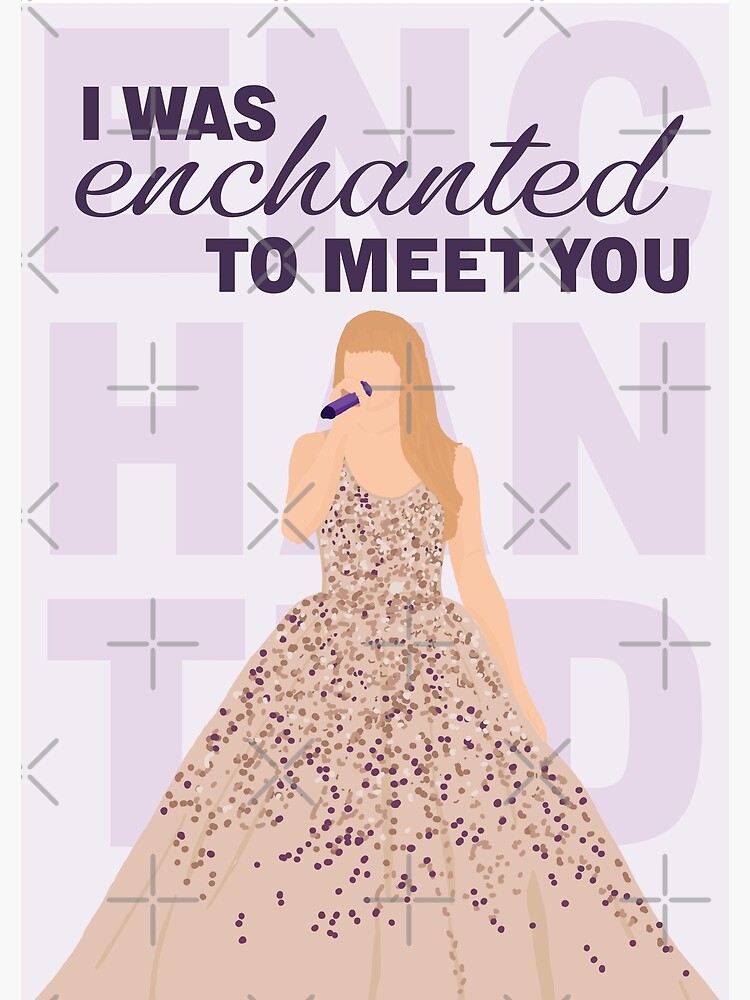 "Enchanted - Taylor Swift" Poster for Sale by shufflebysteph | Redbubble
