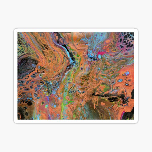 "Fluid Copper" Sticker for Sale by Printpix | Redbubble