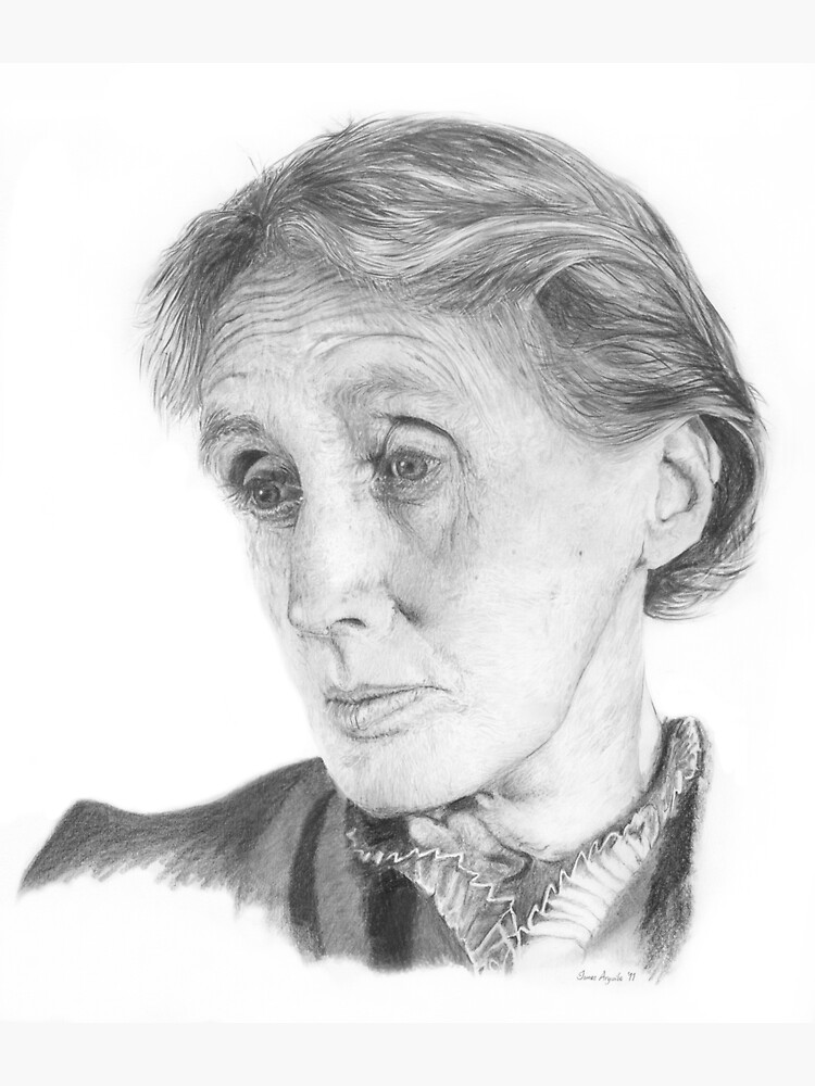 "Virginia Woolf Drawing" Art Print by teameister | Redbubble