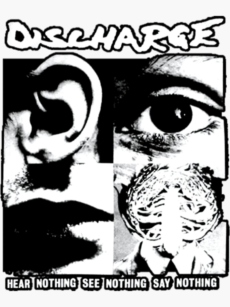 "Discharge" Sticker for Sale by Zerbethiagov | Redbubble
