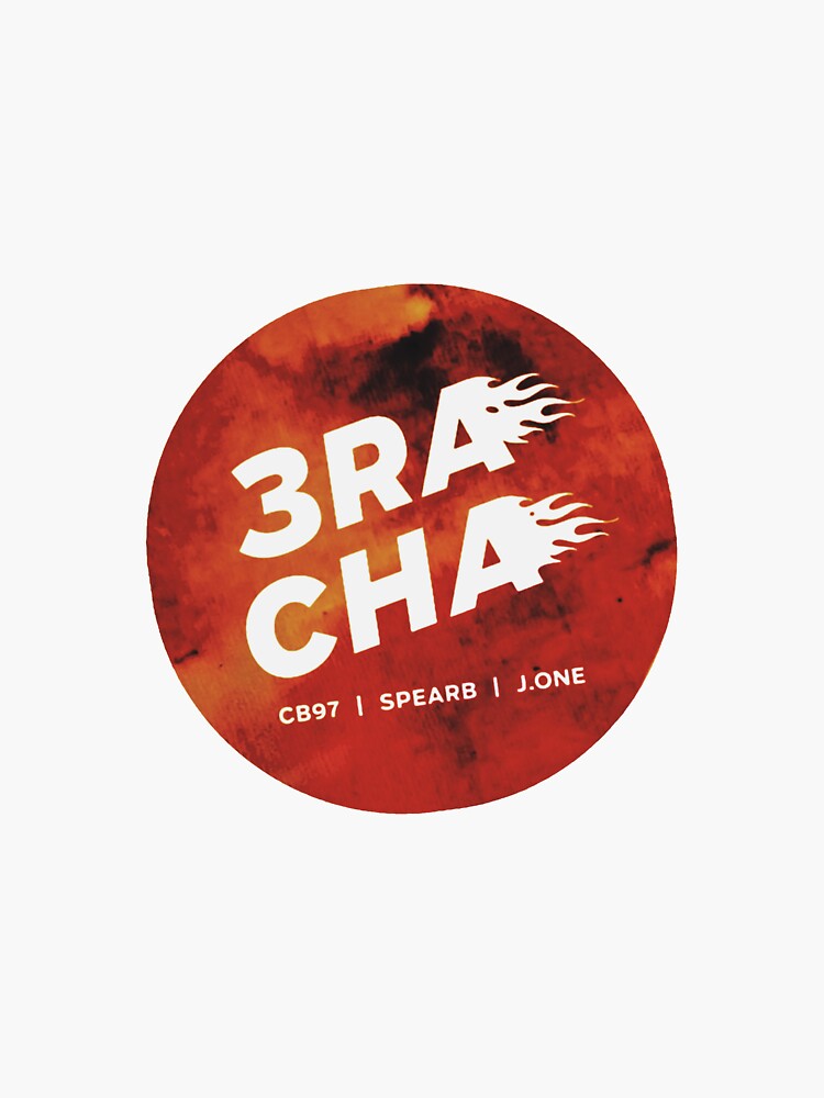 "3RACHA - start line (red)" Sticker for Sale by solightitup | Redbubble