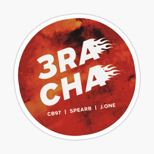 "3RACHA - start line (red)" Sticker for Sale by solightitup | Redbubble