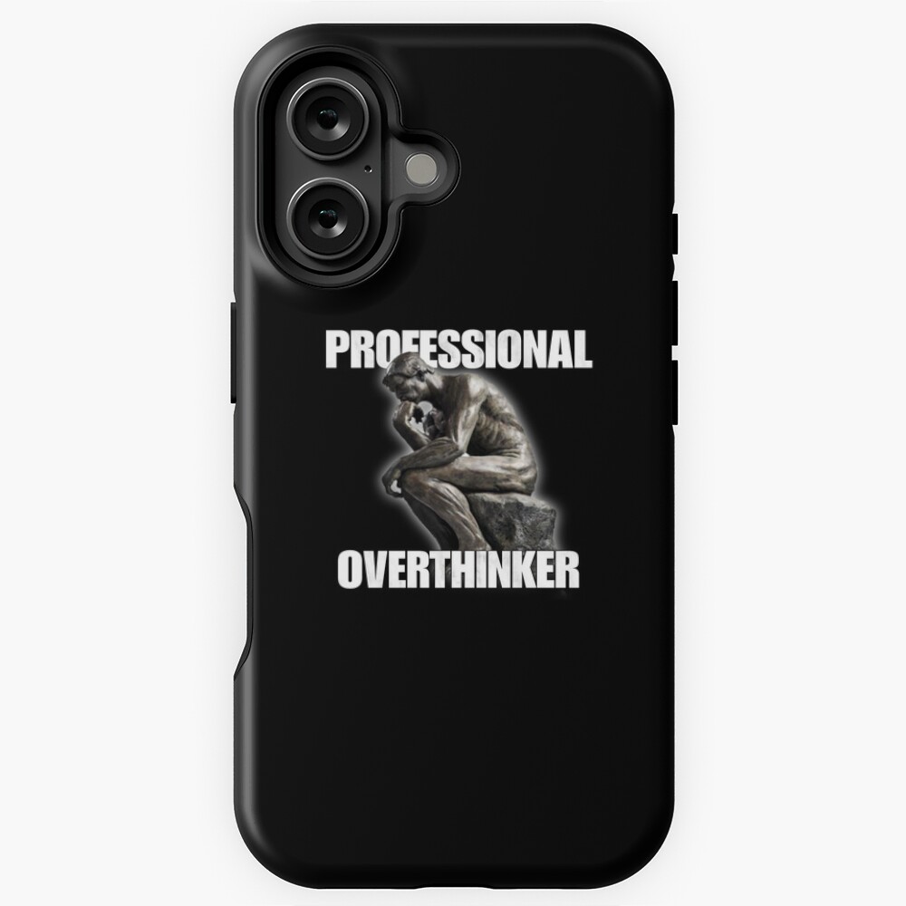 "Professional Overthinker - The Thinker Meme - Rodin - Funny Introvert ...