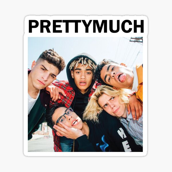 "PRETTYMUCH" Sticker for Sale by felishaokay | Redbubble