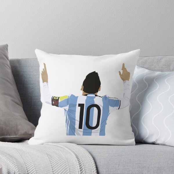 "Lionel Messi Sticker" Pillow for Sale by FabianArdaya | Redbubble
