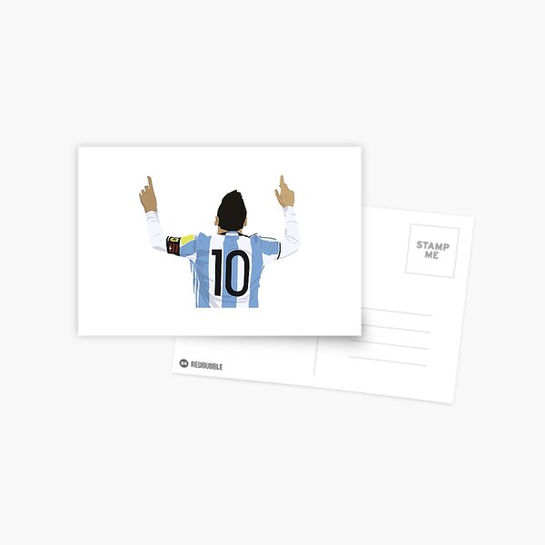 Postal «Pegatina Lionel Messi» de FabianArdaya | Redbubble
