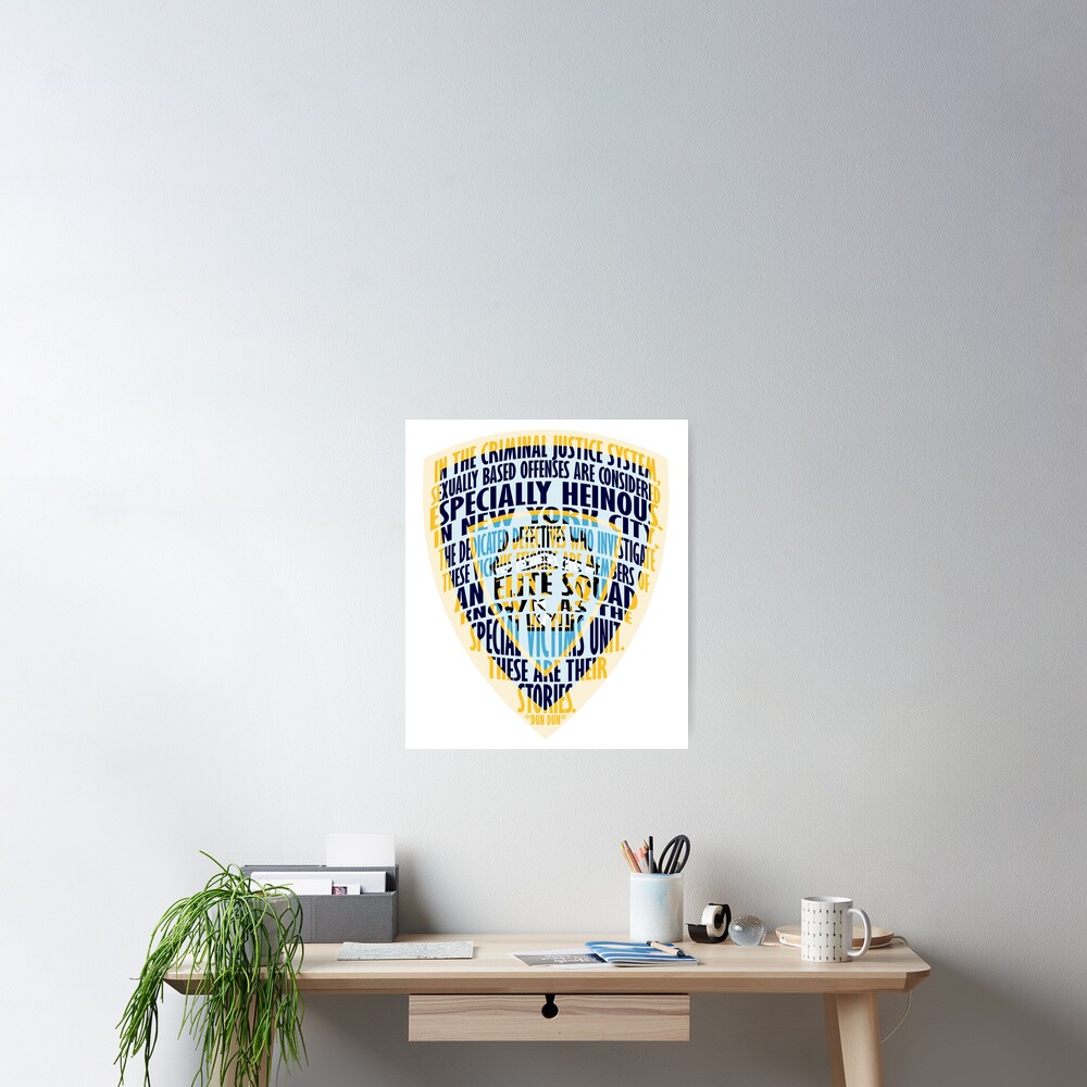 "Law & Order: SVU Badge" Poster for Sale by mkullen28 | Redbubble