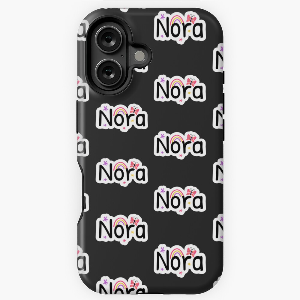 "Nora name cute design" Sticker for Sale by BrightLightArts | Redbubble