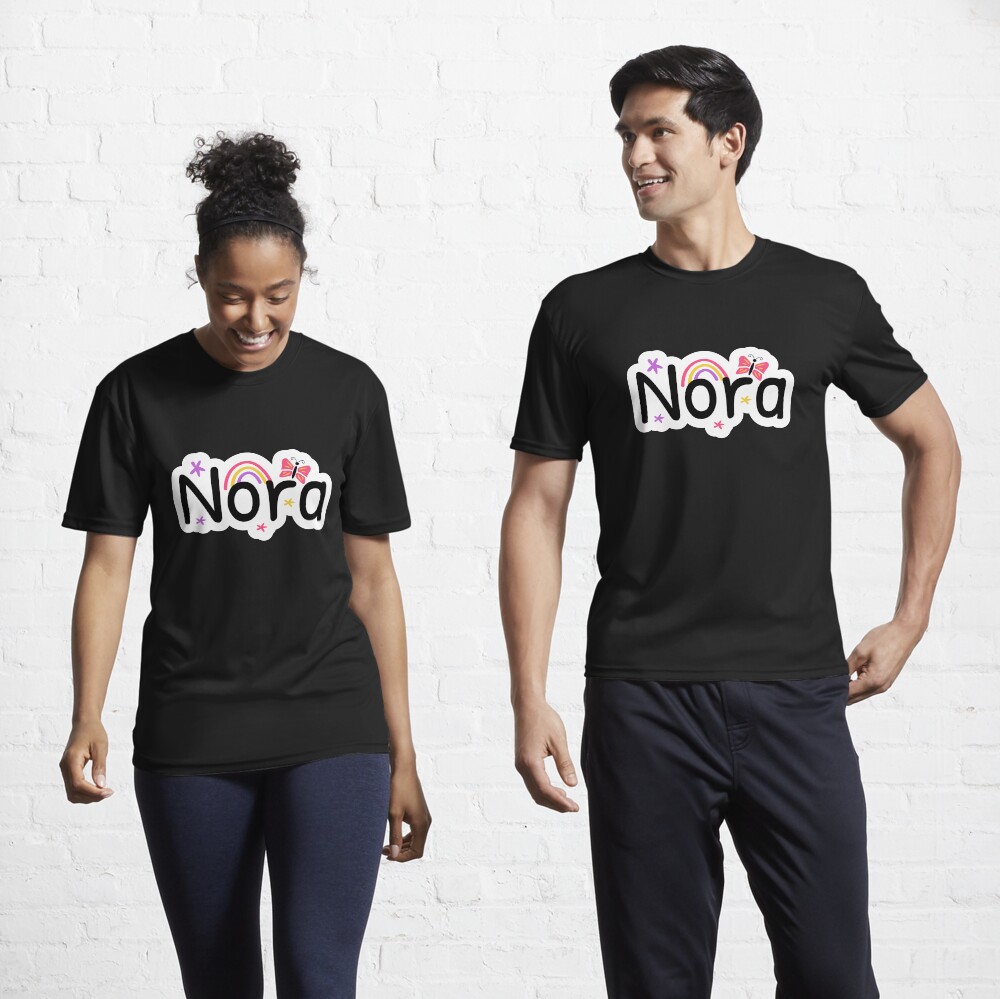 "Nora name cute design" Sticker for Sale by BrightLightArts | Redbubble
