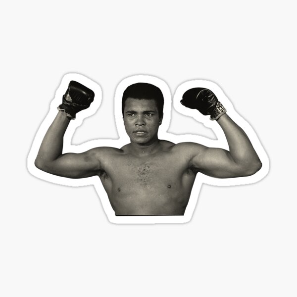 "Muhammad Ali" Sticker for Sale by leologie | Redbubble