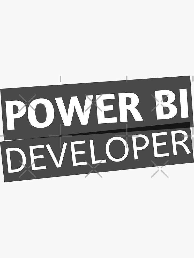 "Power BI " Sticker for Sale by finetwork | Redbubble
