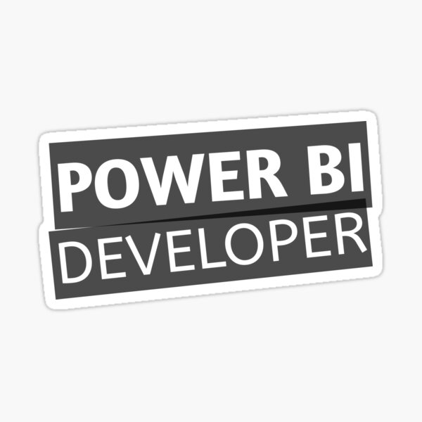 "Power BI " Sticker for Sale by finetwork | Redbubble