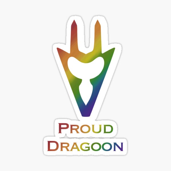 "FFXIV - Dragoon Pride" Sticker by Milcat | Redbubble