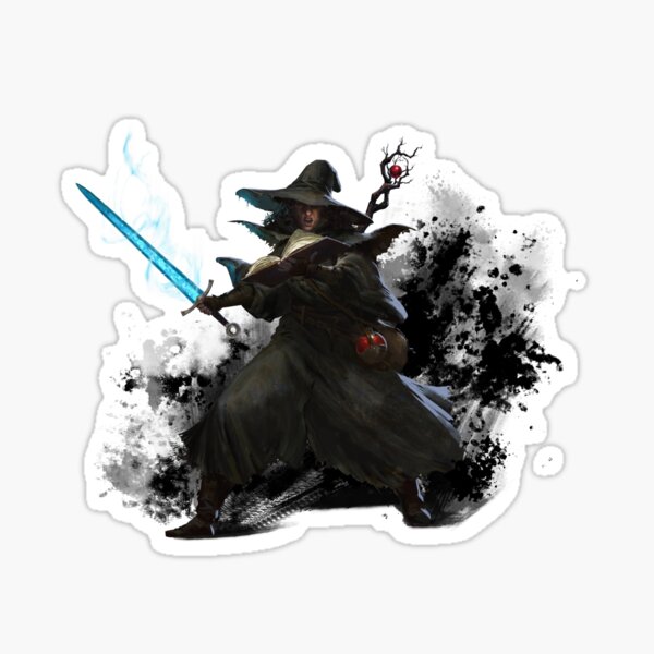 "Dark and Darker Female Wizard" Sticker for Sale by ContTraders | Redbubble