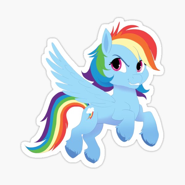 "Rainbow Dash " Sticker for Sale by sophieeves90 | Redbubble