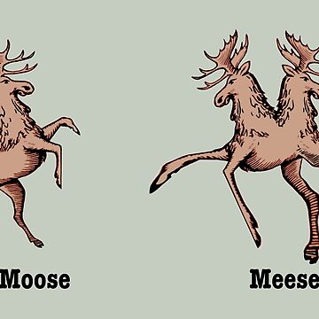 "English Rules!- Moose (pl.) = Meese" Sticker for Sale by ScaperShirts ...