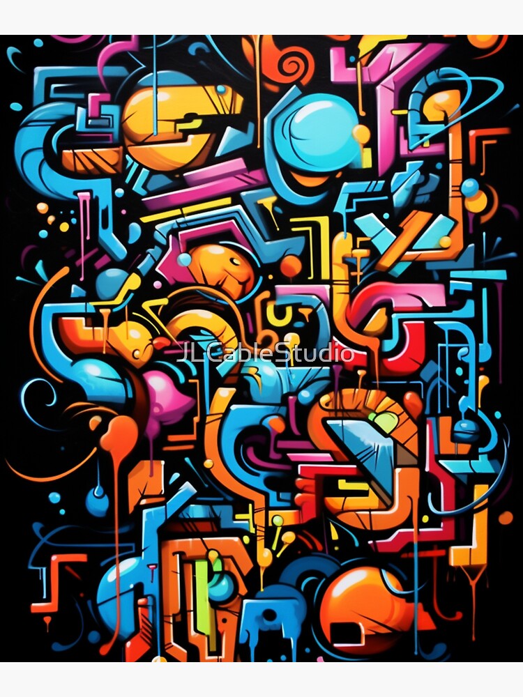 "Urban Evolution: Graffiti Artistry Meets Street Style" Sticker for ...