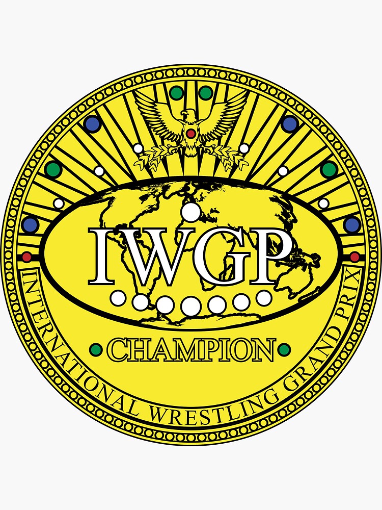 "IWGP V1 Championship" Sticker for Sale by nixongraphics | Redbubble