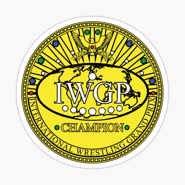 "IWGP V1 Championship" Sticker for Sale by nixongraphics | Redbubble
