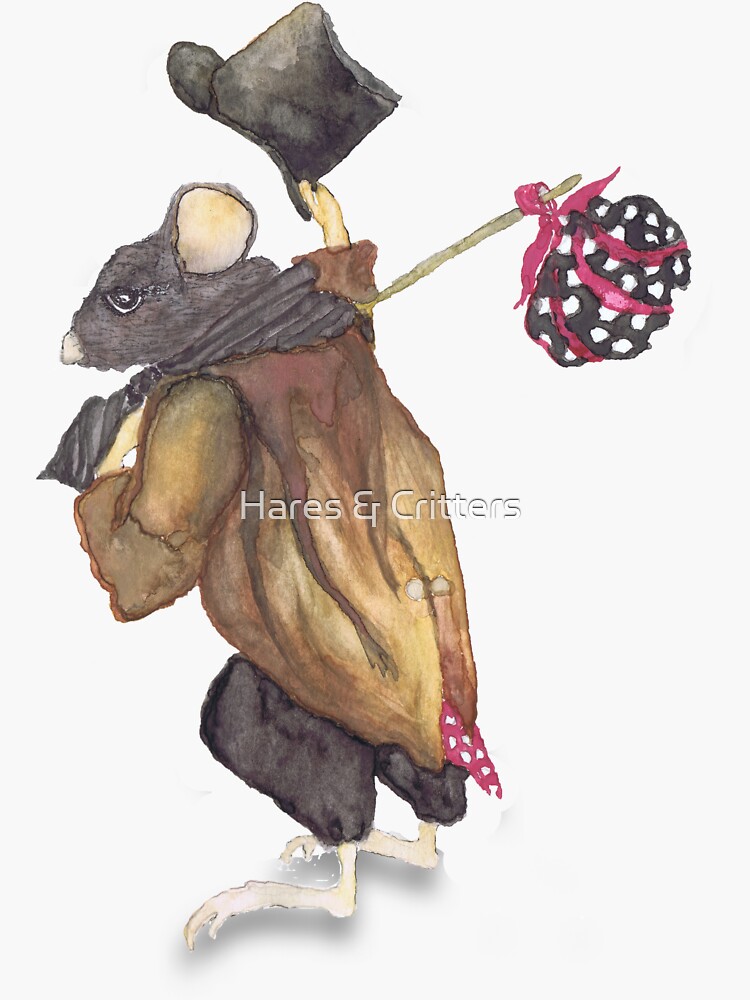 "WANDERING MOUSE m104" Sticker by dbarker | Redbubble