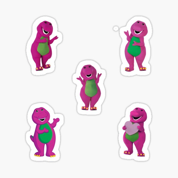 "Barney The Dinosaur pack" Sticker for Sale by ZagaloxStore | Redbubble