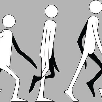 "Animated Walk Cycle " Sticker for Sale by Charcoalart | Redbubble