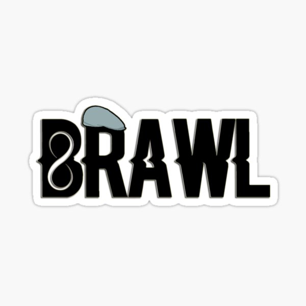 "brawl logo" Sticker by NXPunkRock | Redbubble