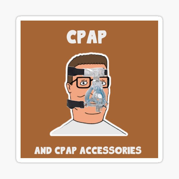 "CPAP and CPAP Accessories" Sticker for Sale by KGDOTCOM | Redbubble