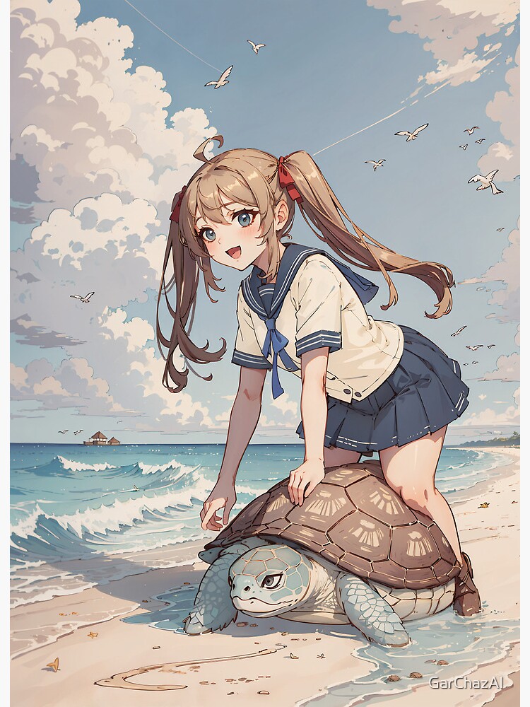"Neuro-sama and Vedal at the beach" Art Board Print by GarChazAI ...