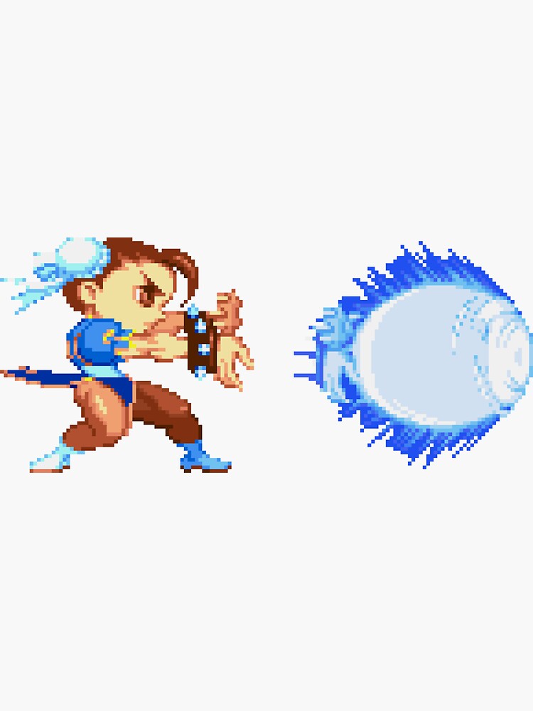 "Chibi Chun-li Kikouken Pocket Fighter" Sticker for Sale by ...