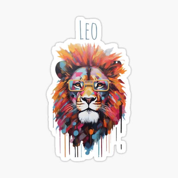 "Zodiac Leo" Sticker for Sale by SamArtWear | Redbubble