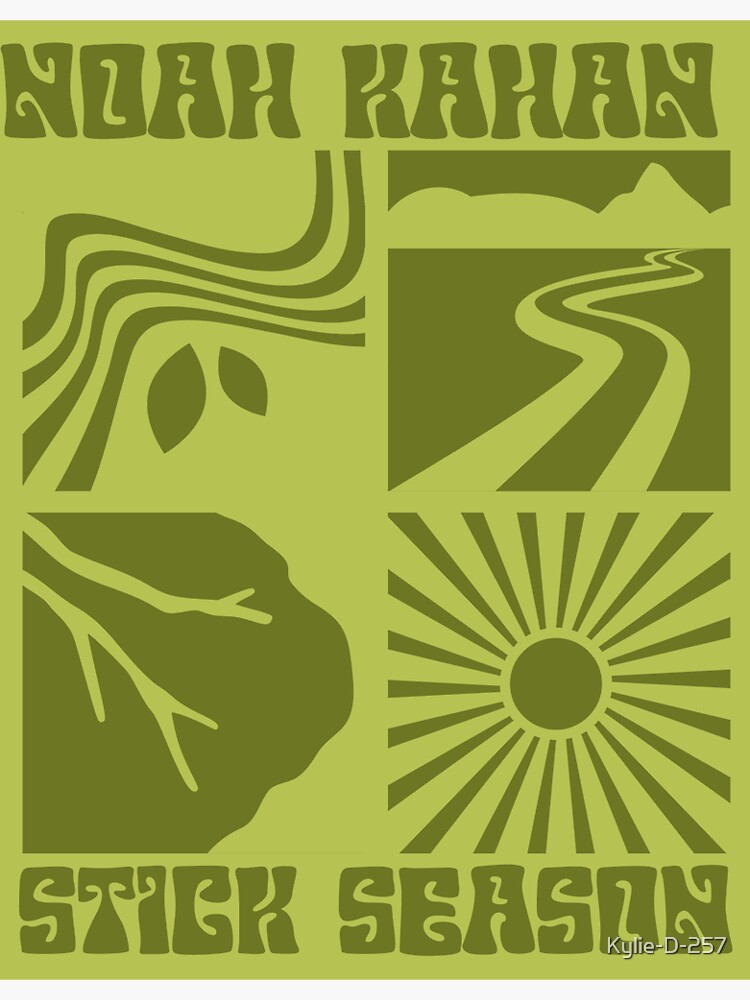 "Noah Kahan- Stick Season" Sticker for Sale by Kylie-D-257 | Redbubble