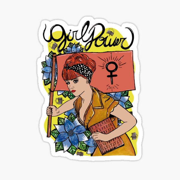 "Girl power" Sticker for Sale by Kamila Cavalcante de Lima | Redbubble