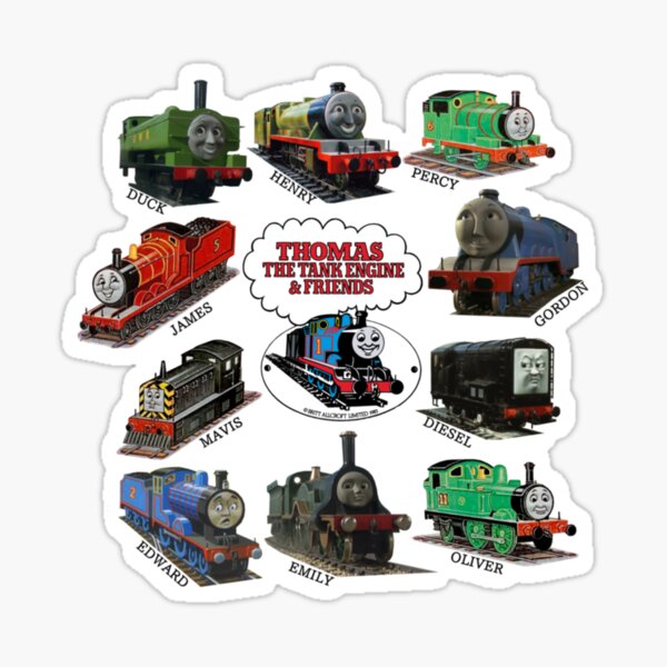 "Thomas the Tank Engine & Friends" Sticker for Sale by Nikebaartaai ...