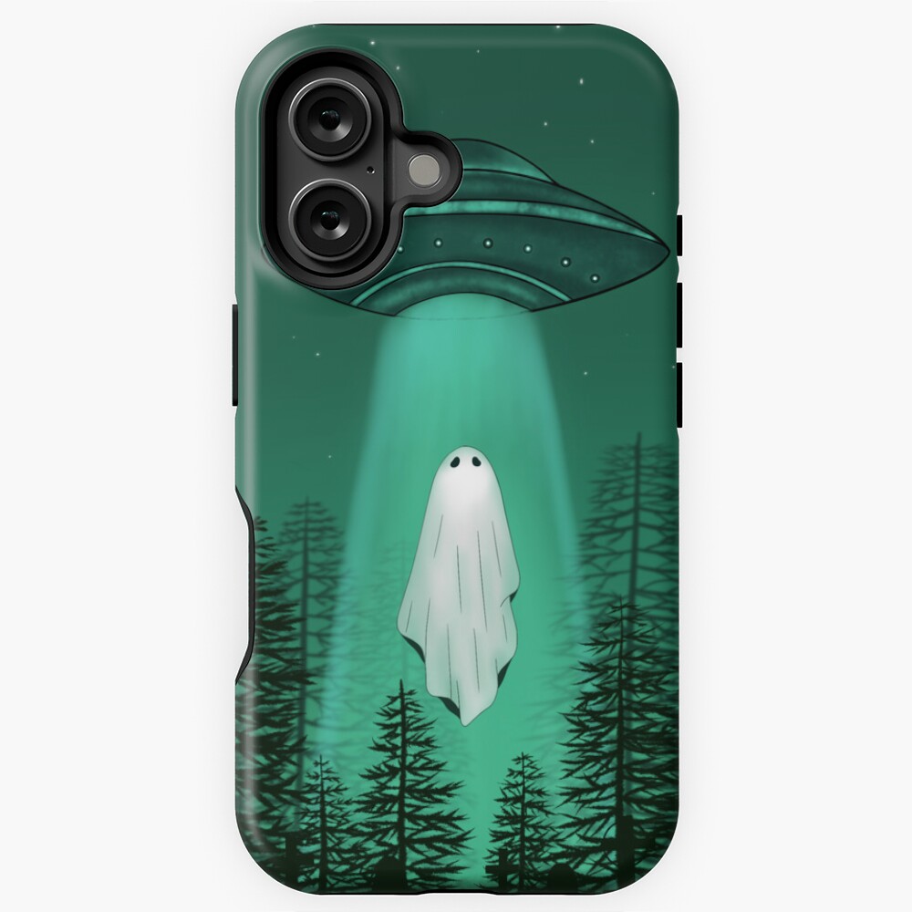 "UFO Ghost!" Greeting Card for Sale by adtrheather | Redbubble